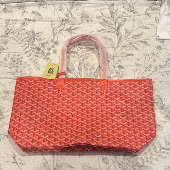 Goyard | Bags | Medium Orange Goyard Style Tote | Poshmark